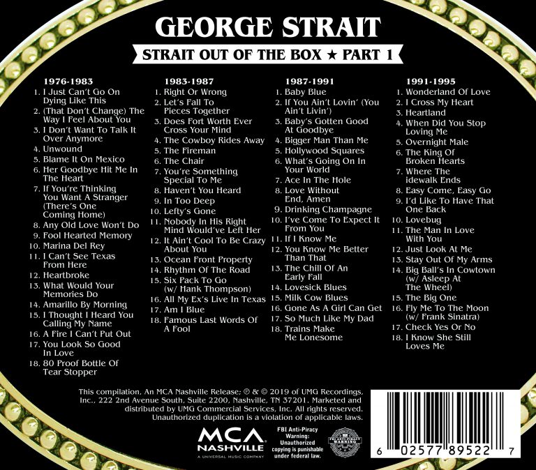 George Strait to Re-Issue Limited-Edition "Strait Out of the Box: Part ...